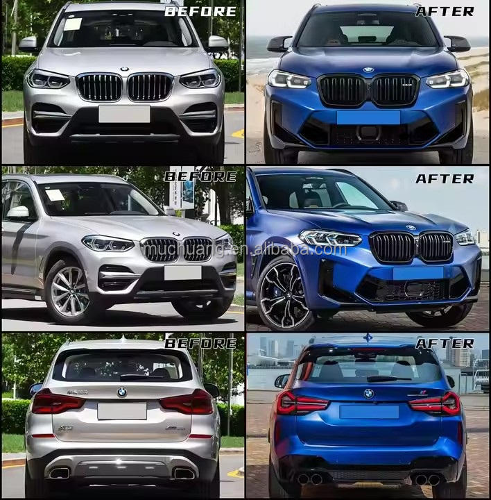X3 G01 Body Kit for X3 Upgrade to X3M Facelift New Condition Front Lips ...