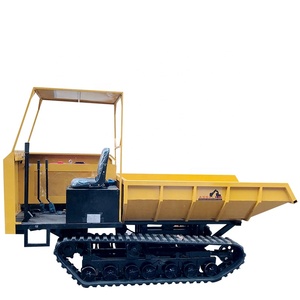 Mini crawler dump truck 1 ton oil palm carrier for Peru
