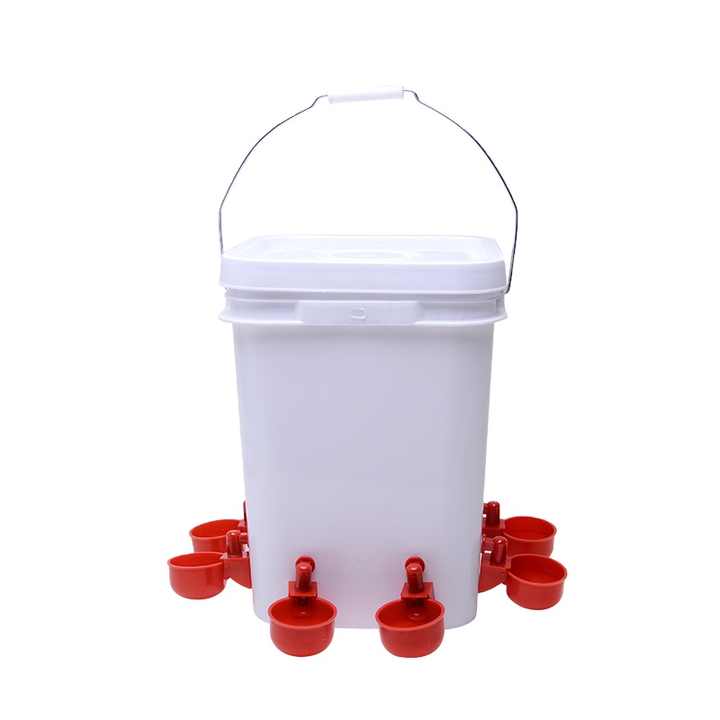 20L Capacity Poultry Farming Plastic Automatic Chicken Drinker with 6 ...