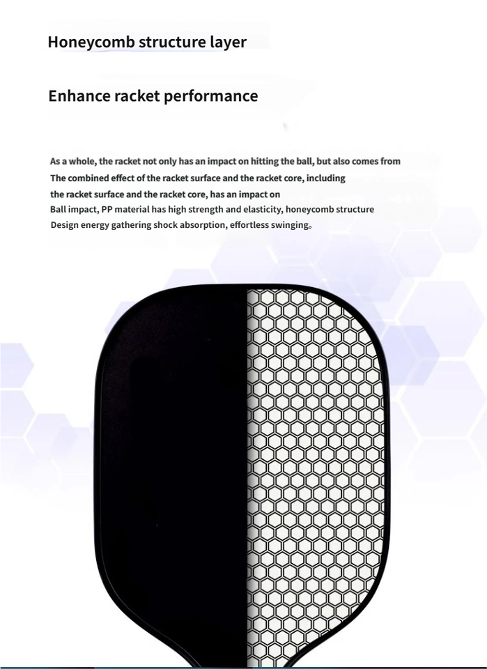 OEM Carbon Fiber Fiberglass Pickleball Paddle Large Sweet Spot ...