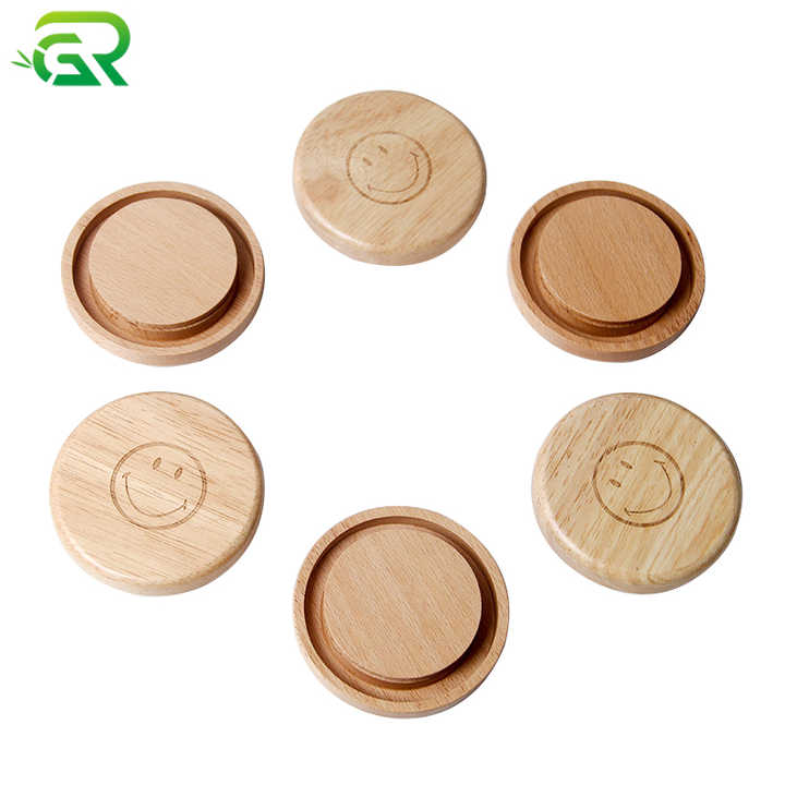 Custom Logo Wood Lids - Perfect for Candle & Storage Jars