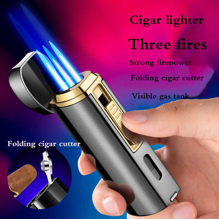 DEBANG Cigar Lighter 2025 Triple Flame Direct Customization Luxury ...