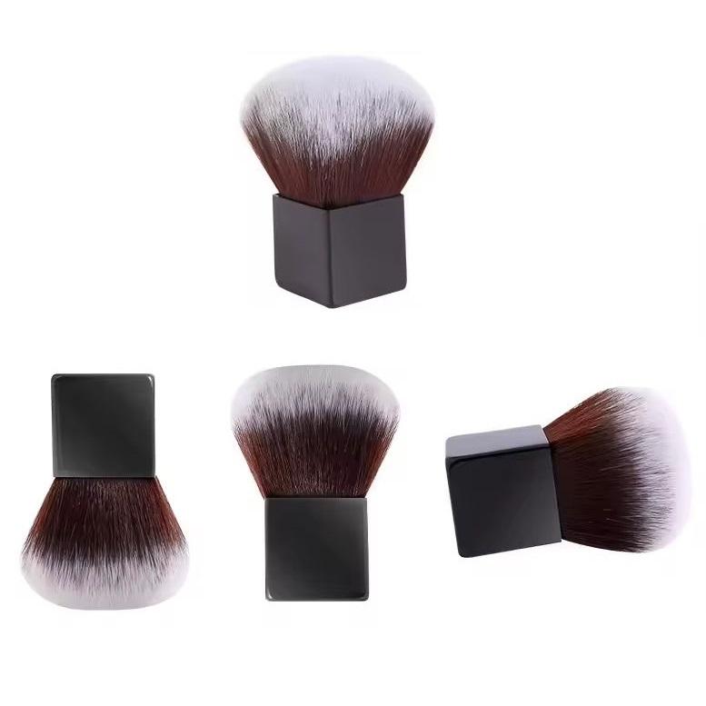 Custom Logo Nylon Kabuki Face Makeup Brush for Loose Powder Blush ...