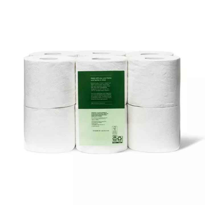 Biodegradable Toilet Paper Roll Tissue Custom Wood Pulp Cheap Colored ...