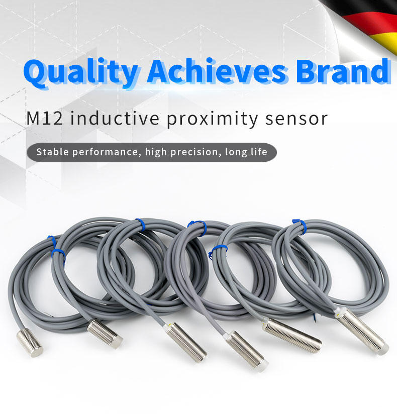 JIMOU High Quality Inductive Proximity Sensor 12V dc 3 Wire M12 PNP ...