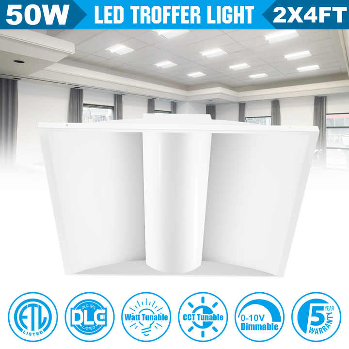 2x4 Troffer Light Fixture 2x2 Led Panel US Warehouse ETL DLC UL Modern ...