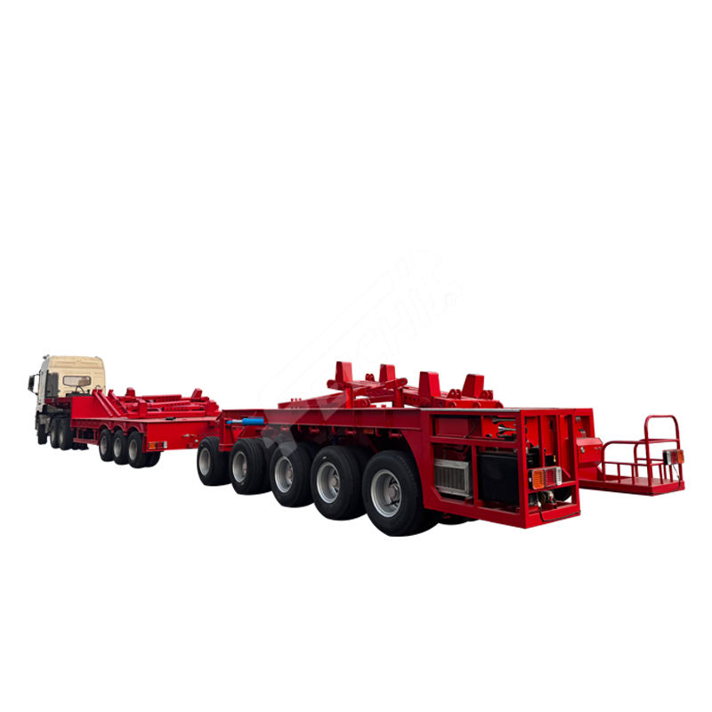 120 Tons Heavy Duty Steel Girder Transport Semi-Trailer Hydraulic ...