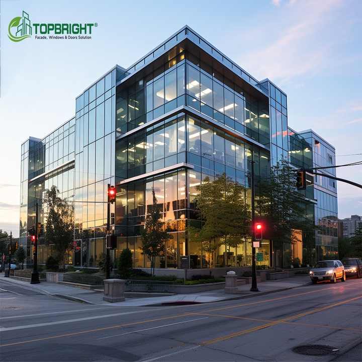 Skyscraper Exterior Window Facade - Laminated Glass Panels