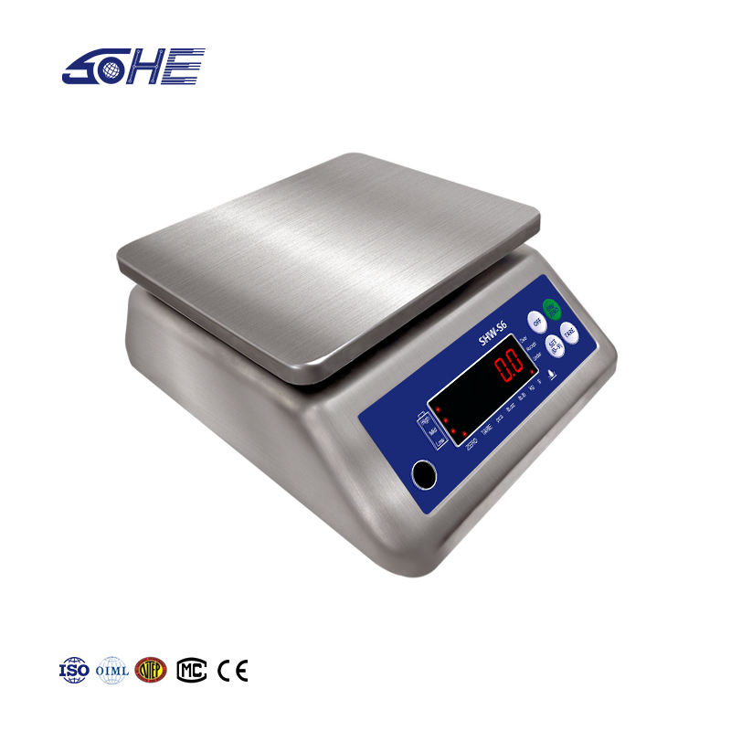 SOHE S6 Stainless Steel Table Scale IP68 Waterproof LED 3KG 6KG 15KG ...