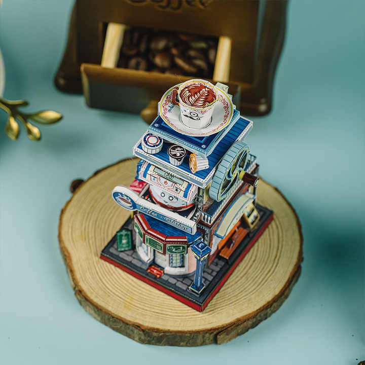 MU Art Tour Bookstore Toy Sets Street Scenes 3D Metal Puzzles Model ...