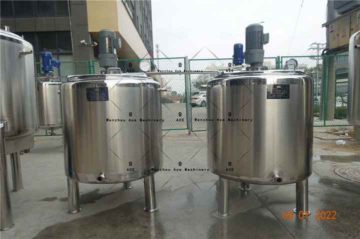 Food Grade Milk Juice Pasteurizing Tank SS304 Industrial Continuous ...