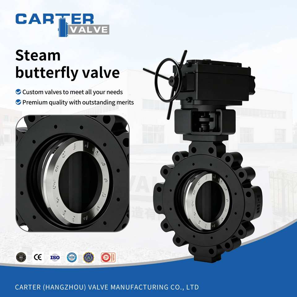 Steam Butterfly Valve, Cast Steel WCB, RF Flange, Electric Drive ...