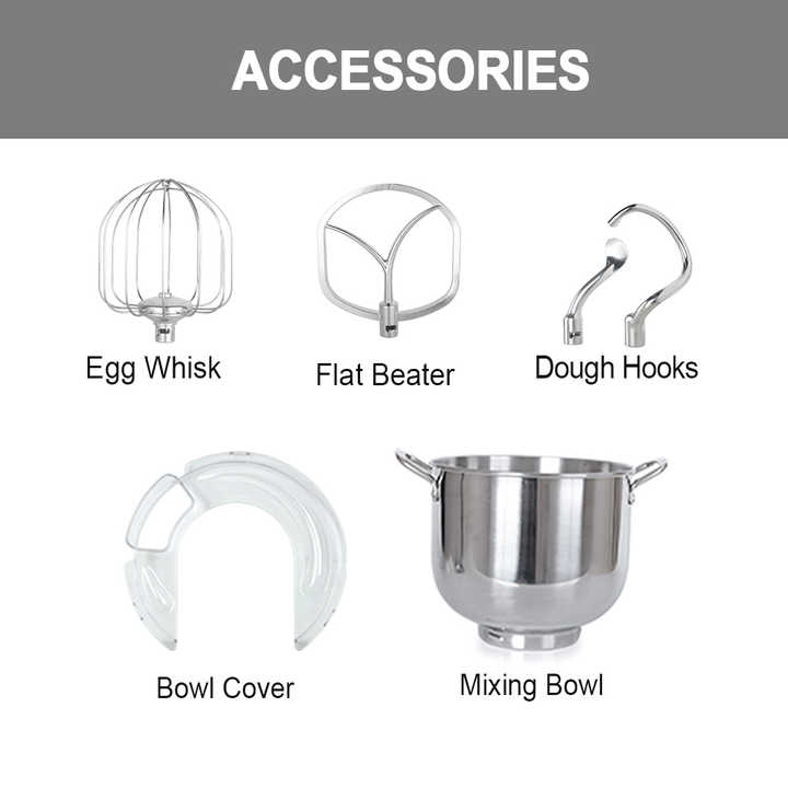 11L Planetary Stand Mixer with 8 Speeds - Versatile Baking