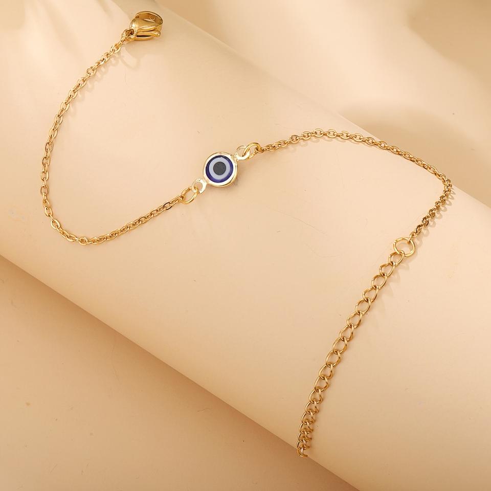 2026 Classic Christian Evil Eye Bracelet Stainless Steel Unisex ...