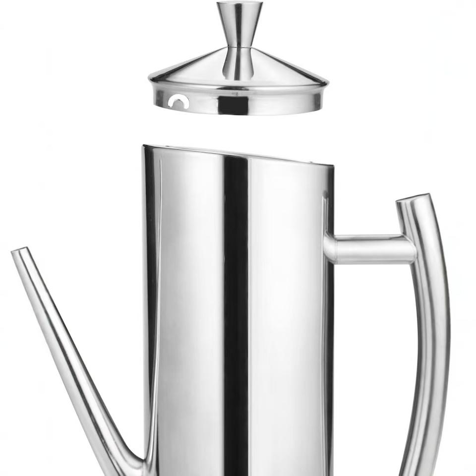 304 Stainless Steel Cylindrical Oil Dispenser for Kitchen Use Modern ...