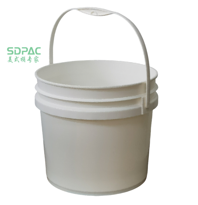 5-Gallon White Bucket Pail Container with Lid | Food Grade | Heavy-Duty 90MIL /1L 2L 4L 5L 8L ...