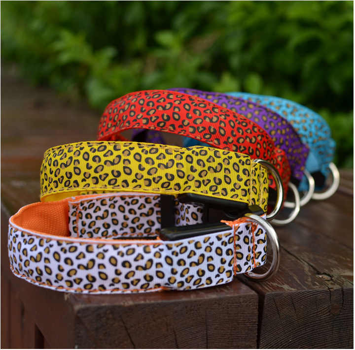 Rts USB Rechargeable LED Cat Pet Collars With Design Glowing Night ...