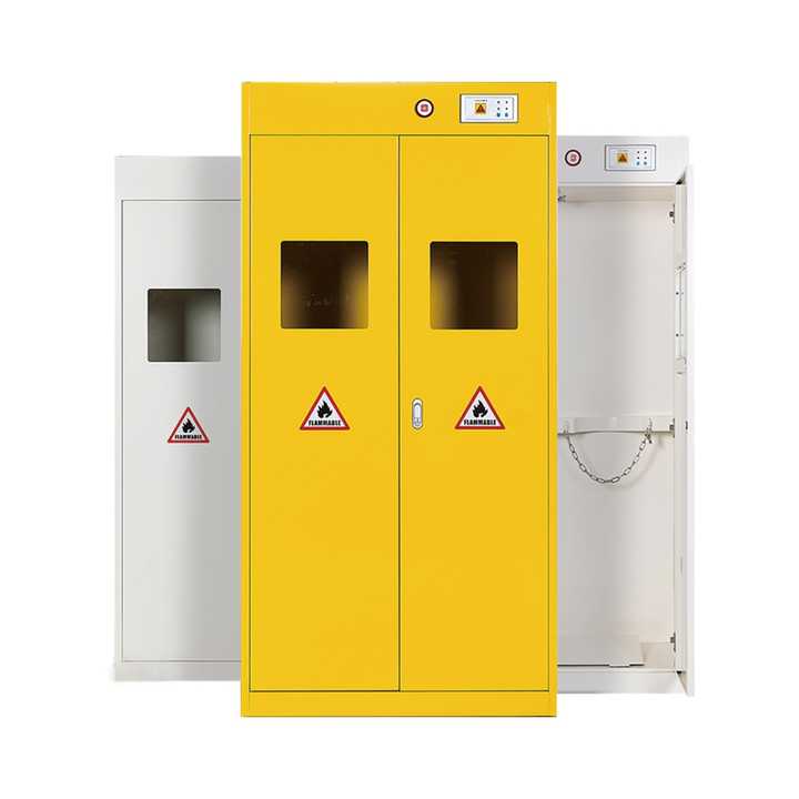 Gas Cylinder Storage Cabinet with Detector and Alert Chemical ...