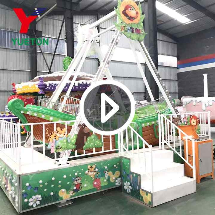Outdoor Playground Carnival Rides Trailer Small Viking Pirate Ship
