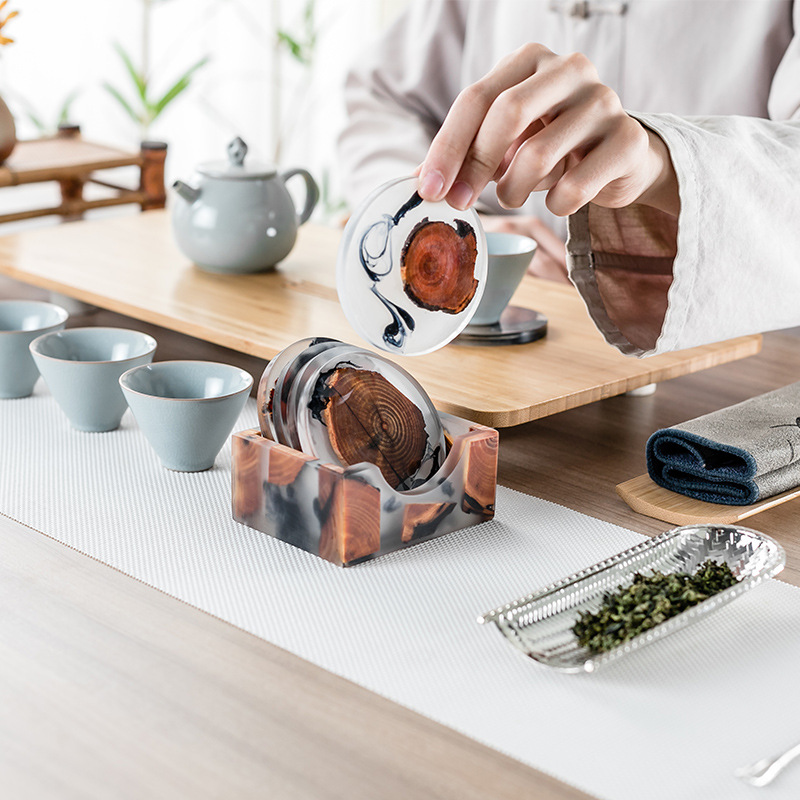 Upgrade Your Table Setting with Durable large square wooden coasters ...