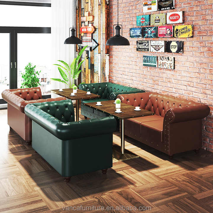 American Vintage Chesterfield Sofa Booth for Restaurants - Modern ...