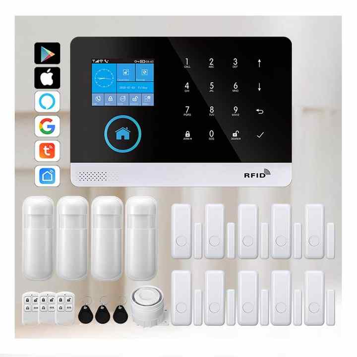 Touch Keyboard Support Alexa Google Home RF 433MHz Wireless Tuya WiFi ...