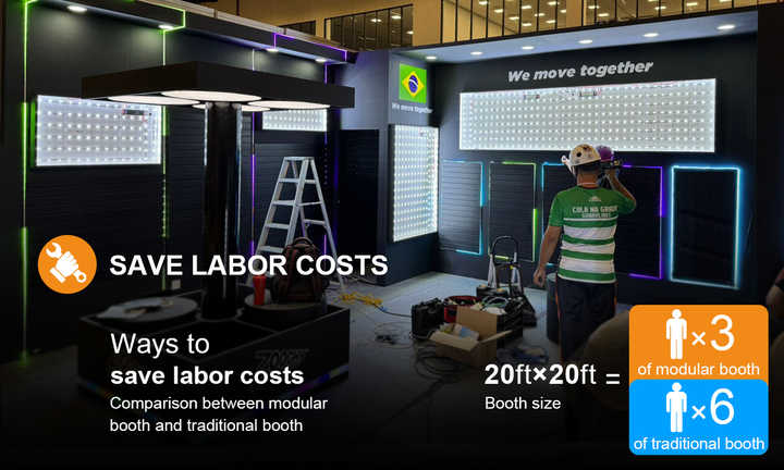 Fast Assemble Mock up Free Modular Panel Wall Separation Exhibition ...