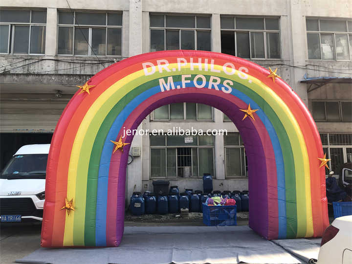 Colorful Pride Parade Inflatable Rainbow Arch for Event Entrance Party ...