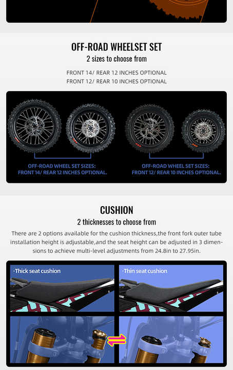 Surron Hyperbee 2025 Electric Dirt Bike 5000W Motor 72V Battery Off ...