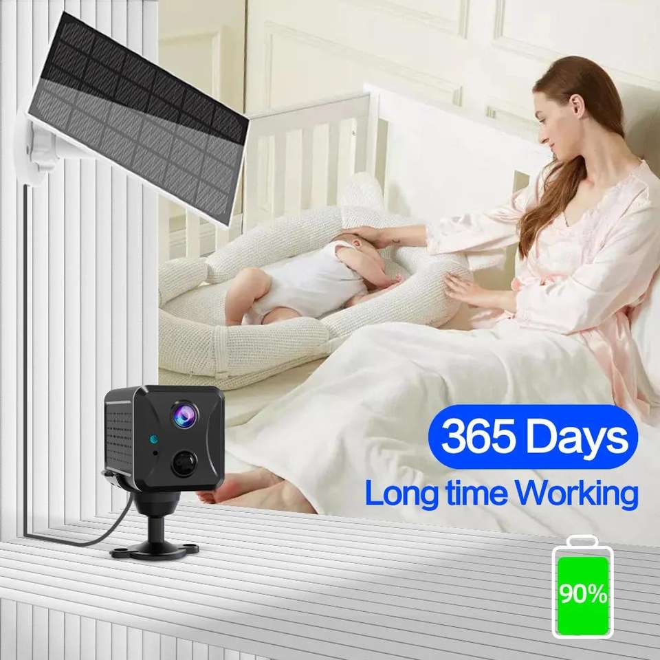 Ubox 2MP Wifi Solar Cctv Camera 1080P System 3800Mah Rechargeable ...