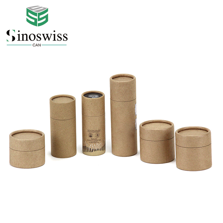 Custom Eco Friendly Carton Cylinder Kraft Paper Boxes