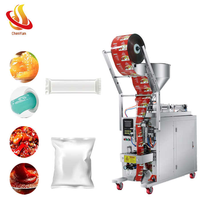 Fully Automatic Food Packaging Machine for Chili Sauce Peanut Butter ...