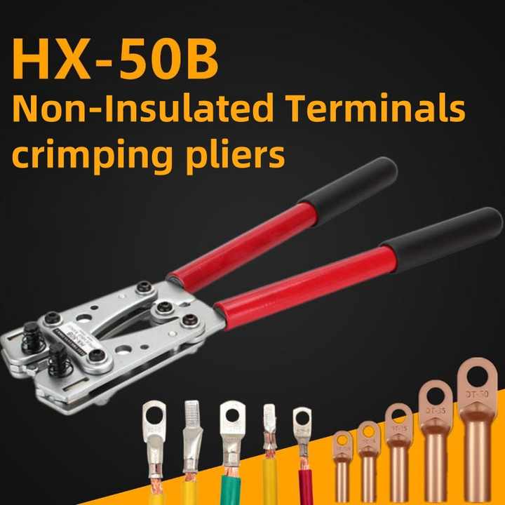 Cable Lug Crimping Tool Non-Insulated Terminals Crimping Pliers for ...