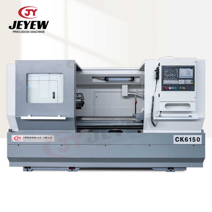 CK6150 CK6140 CNC Turning Machine 4 Station Turret Hydraulic Chuck Flat Bed Lathe Fanuc/Siemens ...