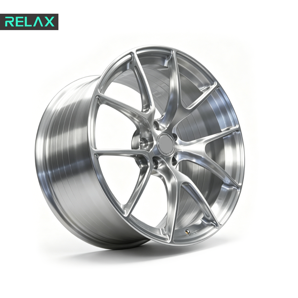 2026 1 Piece Custom Forged Wheels Transparent Brushed Silver Aluminum ...