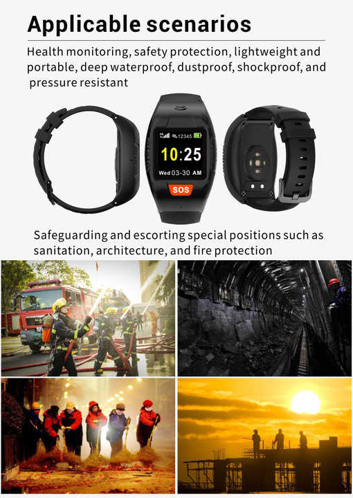 VL12 Pro 4G Elderly Care SOS Watch - Real Time Positioning