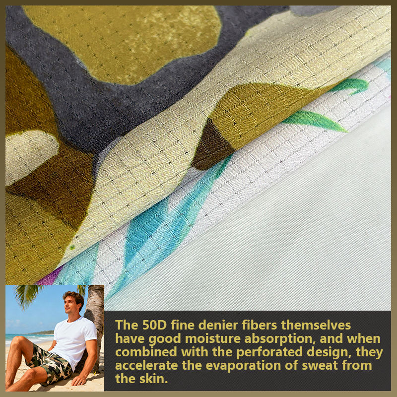Quality Wholesale Waterproof Breathable Mesh Printed Fabric Beach ...