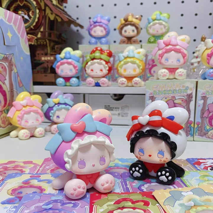 Genuine EMMA Mini Blind Box Cute Rabbit Collector Hand-made PVC Desktop ...