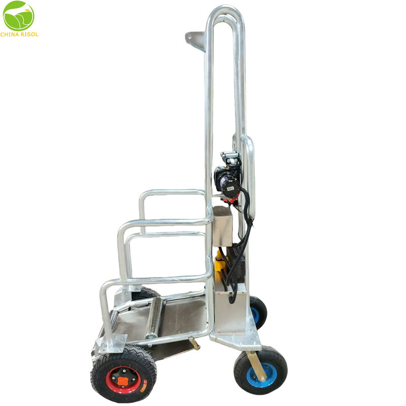 Manual Pulling Dead Pig Carts - Stainless Steel Animal Carcass Trailers ...