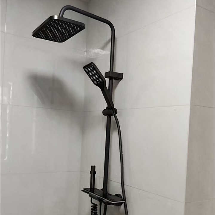 Handheld Sprayer Overhead Rainfall With Thermostatic Shower Faucet Set ...