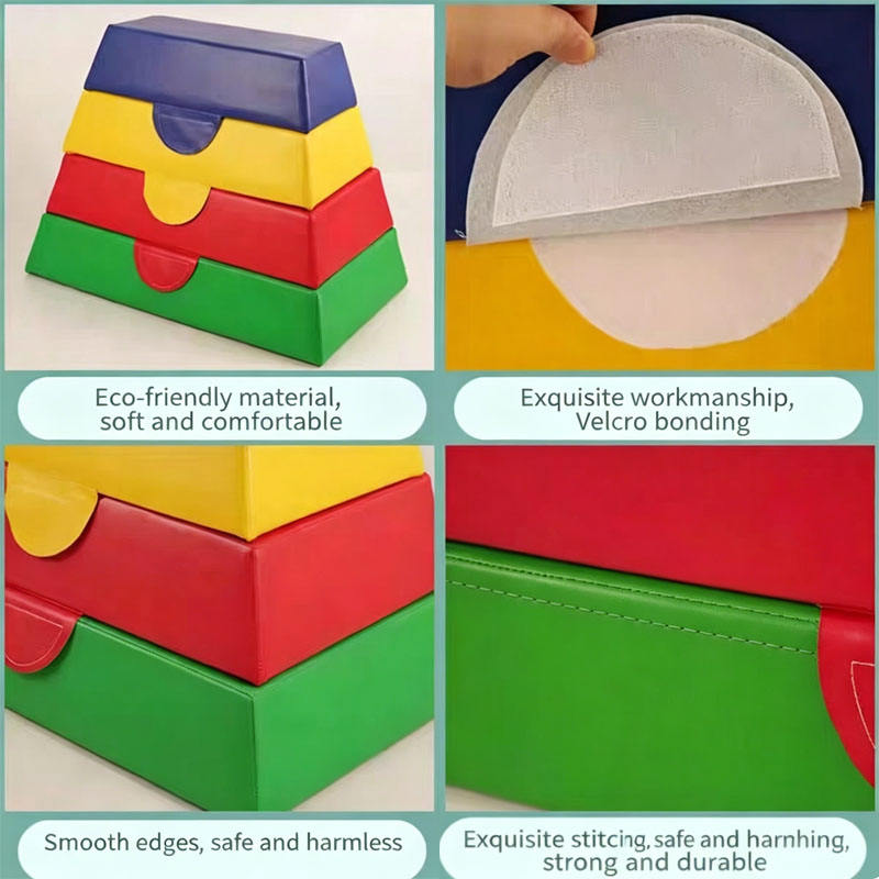 Durable PVC Gymnastics Vault Box High Density Sponge Filling 4 Section ...