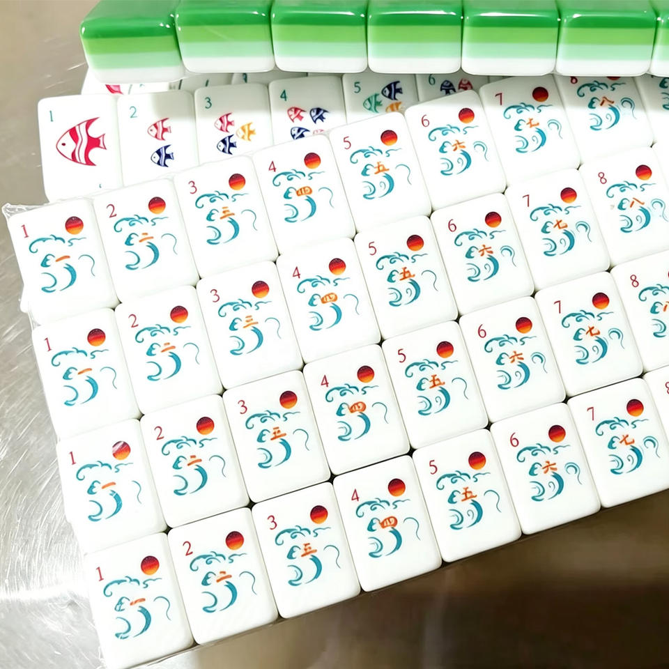 Tropical Style American Mahjong Set 160pcs Acrylic Tile with Unique ...
