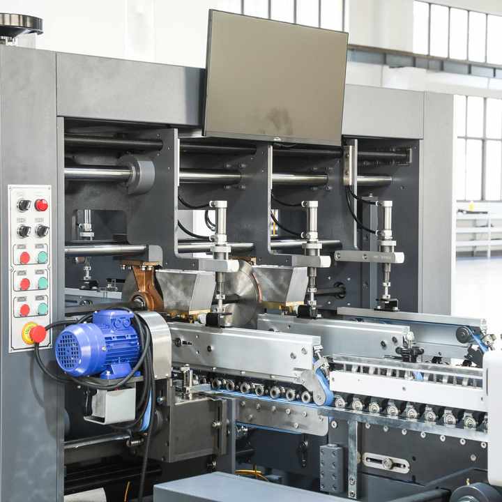 Crash Lock Bottom Corrugated Carton Box Folding Gluing Machine Supplier ...