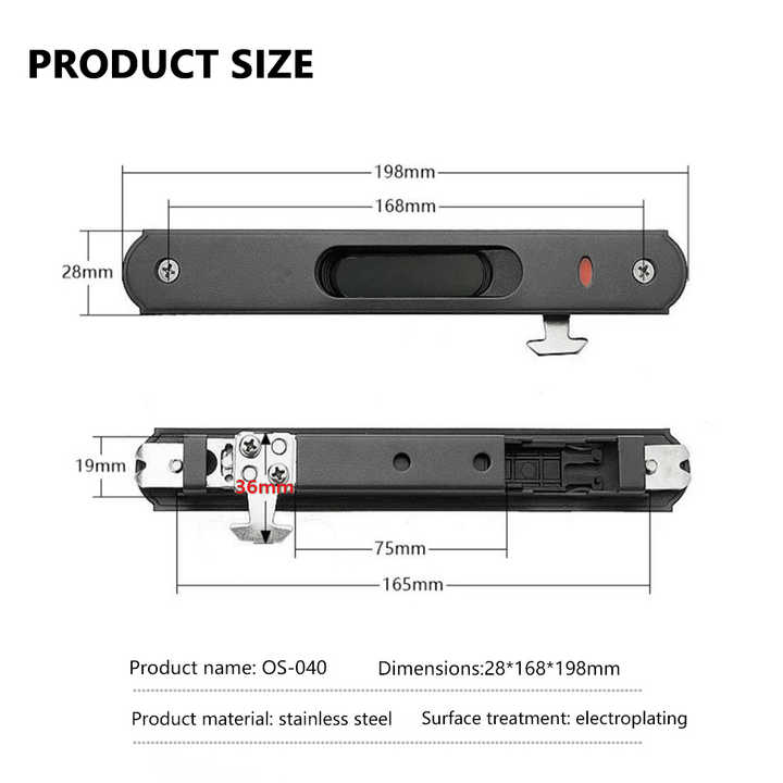 Modern Design Stainless Steel Sliding Window Latch Handle and Locks ...