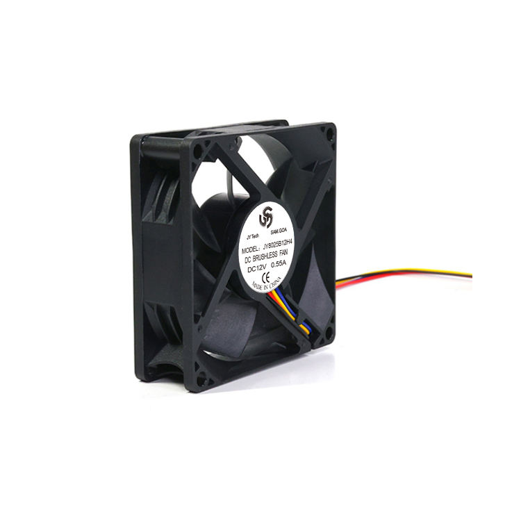 Ultra Quiet 8025 Electric Duct Axial Cooling Fan LED Light 12V Ball ...
