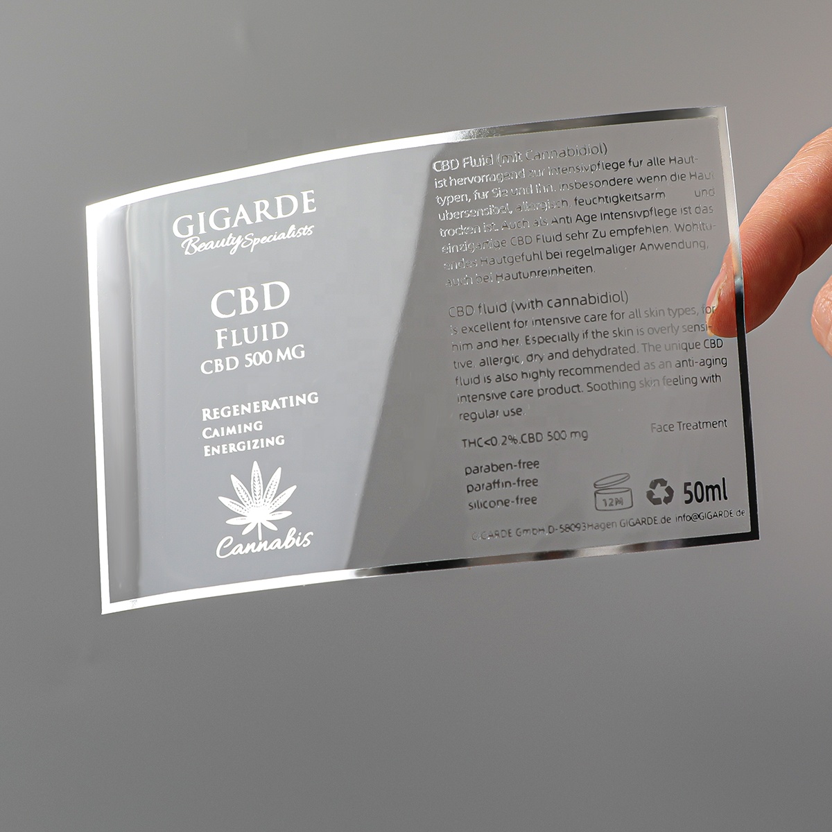 Premium Quality and Durable self adhesive transparent bottle label ...