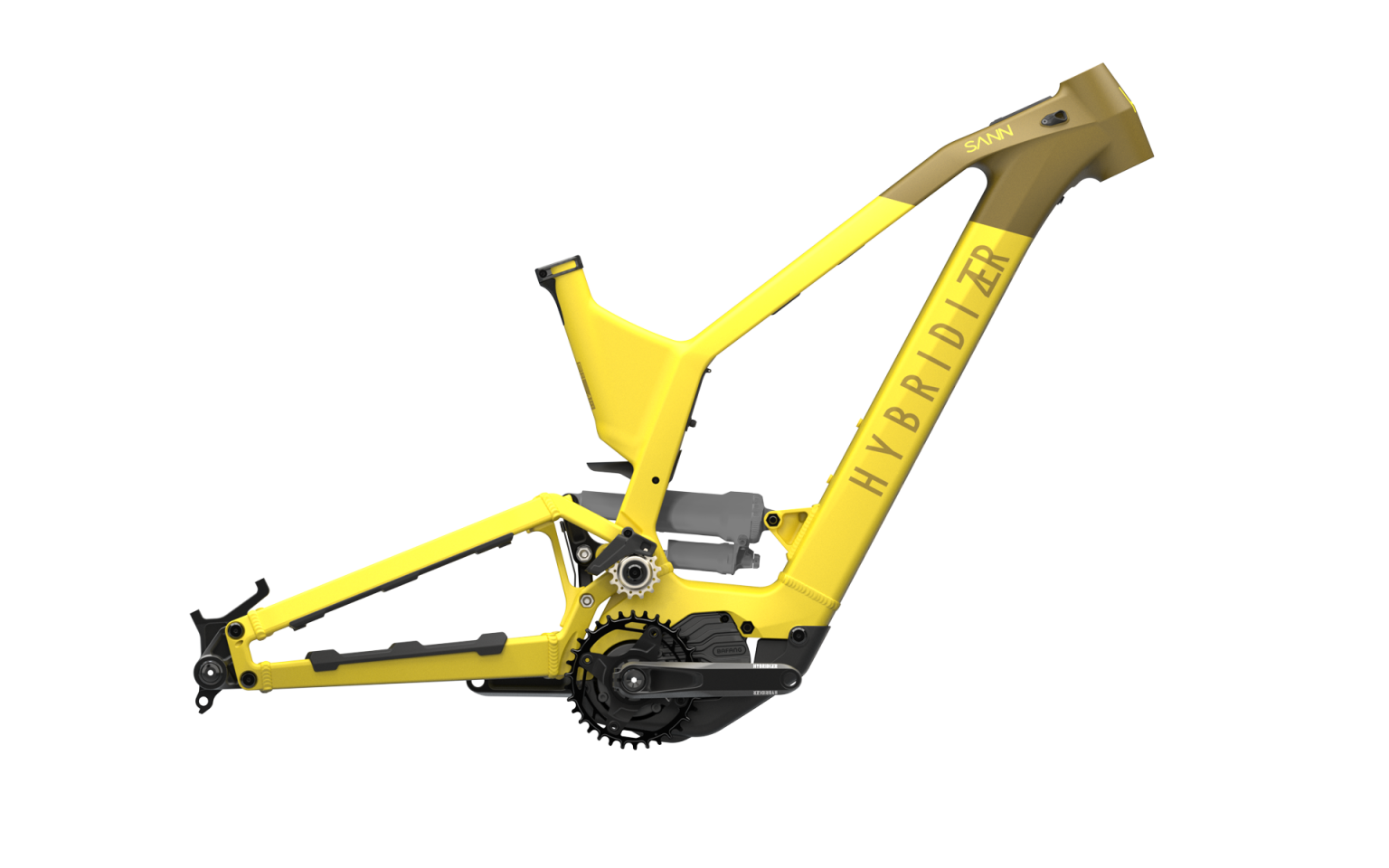 Hybridizer SANN EMTB Full Suspension Aluminum Alloy Frame with Bafang ...