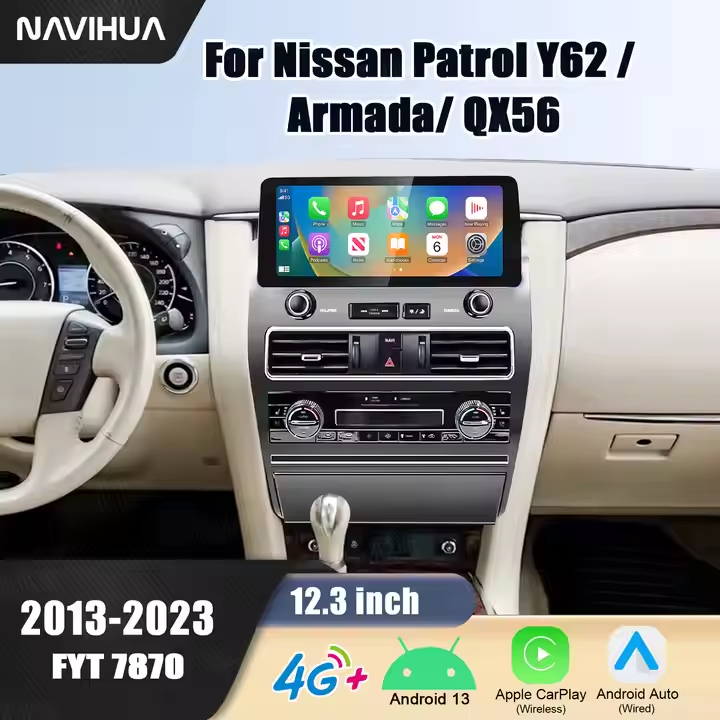 Android 13 - Nissan Patrol Y62 Head Units - 12.1" Screen