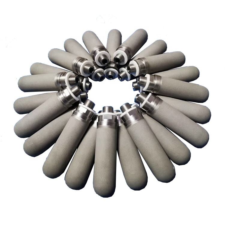 Cylindrical Titanium Filter Cartridge Filter Precision 0.45-120 Microns ...