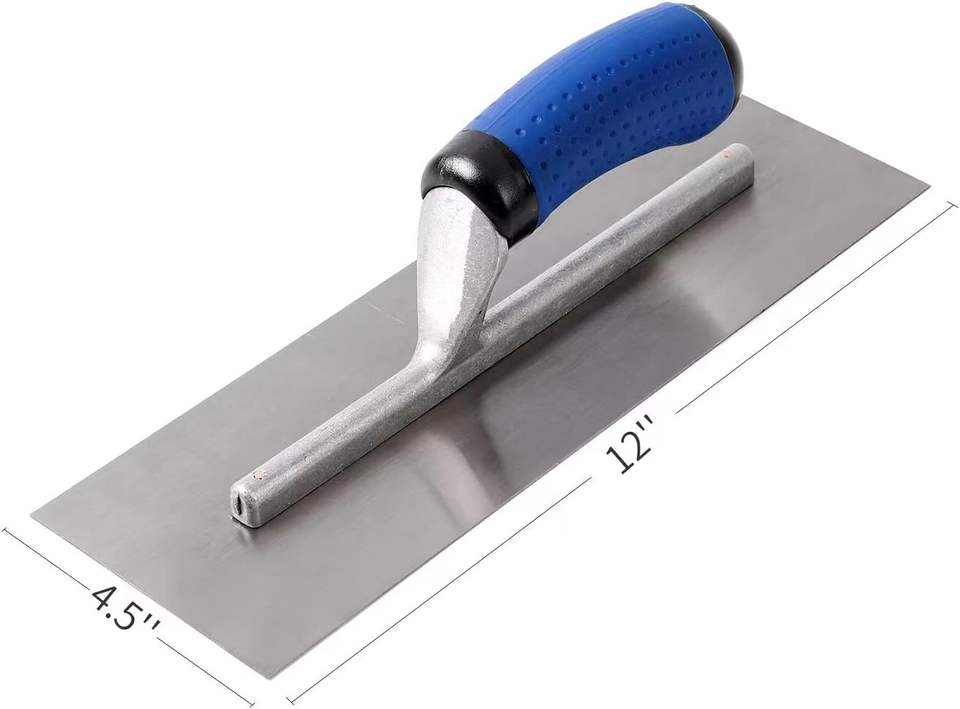 12" X 4.5" Plastering Trowel -Stainless Steel Finishing Trowel with ...